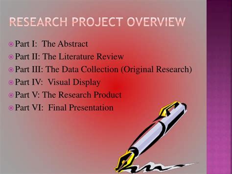 PPT Research PROJECT OVERVIEW PowerPoint Presentation ID 3779355