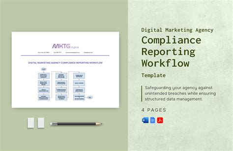 Digital Marketing Agency Compliance Reporting Workflow Template In Pdf Digital Marketing Agency Compliance Reporting Workflow Template In Pdf