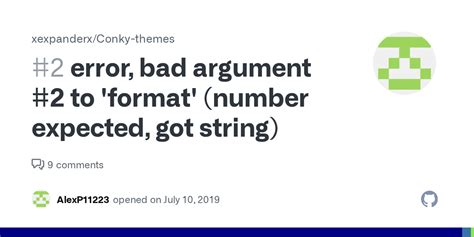 Error Bad Argument 2 To Format Number Expected Got String · Issue 2 · Xexpanderxconky