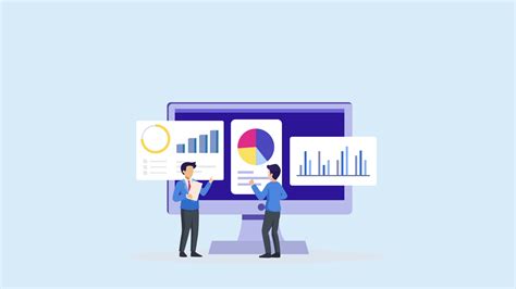 4k Animation Clip Data Analysis Statistical For Business Finance Investment Concept On Monitor