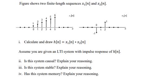 Solved Figure Shows Two Finite Length Sequences X N And Chegg