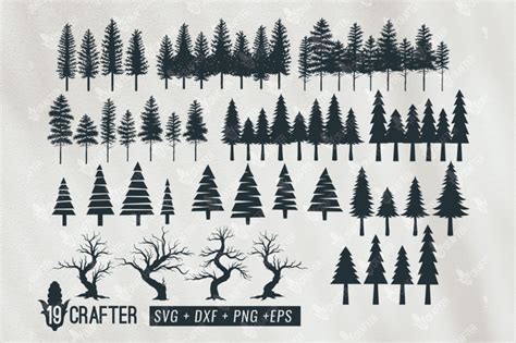 Tree Forest Pine Tree Forest Svg Bundle By Greatype19 TheHungryJPEG