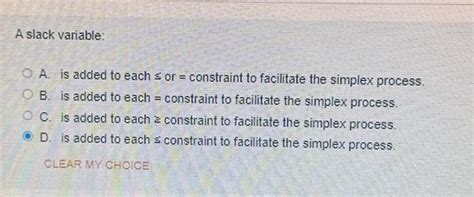 Solved A Slack Variable A Is Added To Each S Or Solved A Slack Variable A Is Added To Each S Or