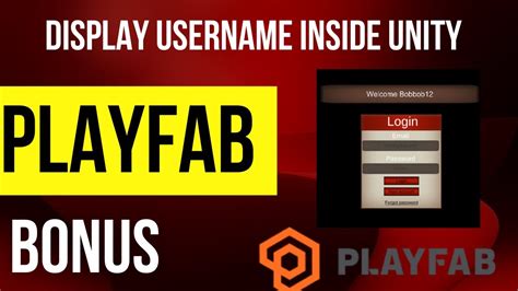 Unity Playfab Tutorial Show Your Display Name Ingame Bonus Video Youtube
