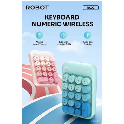 Jual Robot Keyboard Numeric Rk02 Rk 02 Wireless Original Keyboard