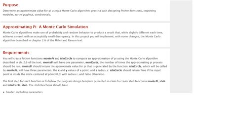 Solved Purpose Determine An Approximate Value For Pi Using A Chegg