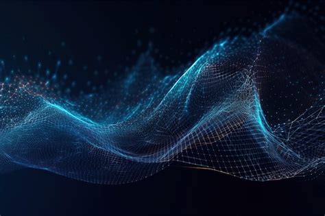 Premium Photo Abstract Blue Background Generative Ai