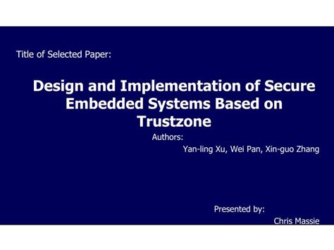 ppt title of selected paper design and implementation of secure