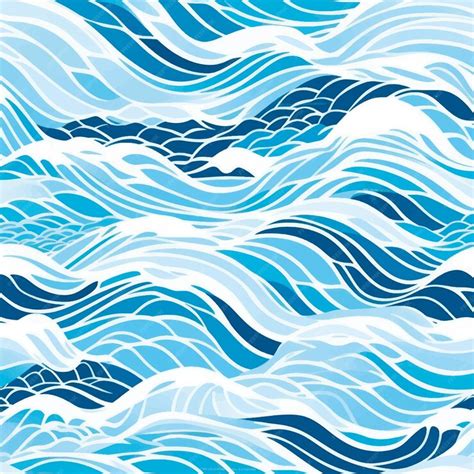 Premium Vector Abstract Ocean Wave Pattern