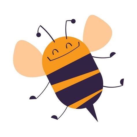 Smiling Bee Vector Art Icons And Graphics For Free Download