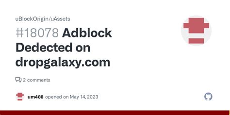 adblock dedected on · issue 18078 · ublockorigin