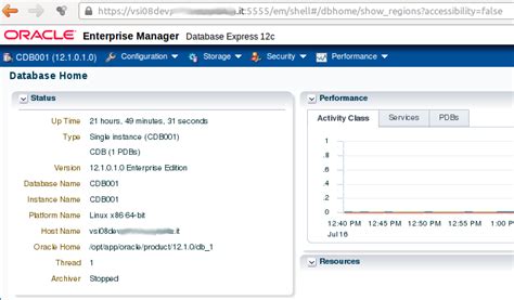 database administrator workshop how to configure the port for em