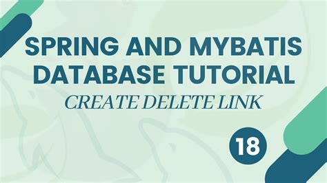 Spring Mvc And Mybatisibatis Database Tutorial Create Delete Link