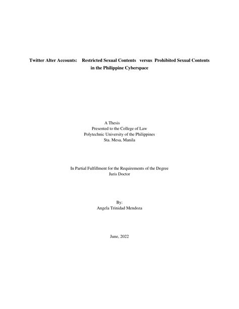 Pdf Twitter Alter Accounts Restricted Sexual Contents Versus
