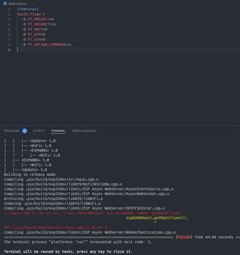 Disabling MQTT Feature Causes Compiling Error Issue 280 Rjwats