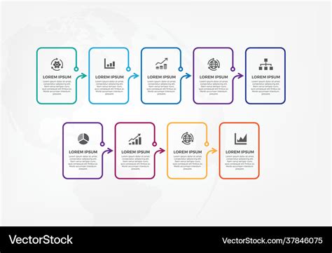 Simple And Minimalist Infographic Design Template Vector Image