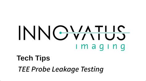 Tee Probe Leakage Testing Youtube