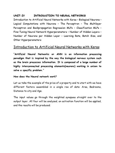 Introduction To Artificial Neural Networks With Keras Pdf