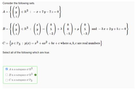 Solved Consider The Following Sets Chegg Com