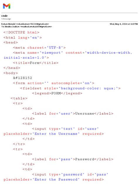 Gmail Code Of 1st Class Pdf