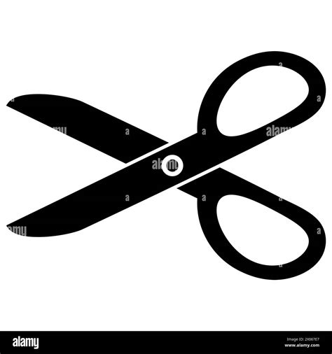 Scissors Symbol Isolated On White Background Stock Vector Image And Art