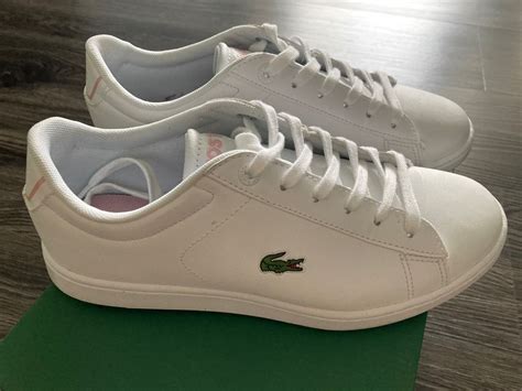 Lacoste Carnaby Evo 0121 Whitelight Pink Womens Fashion Footwear