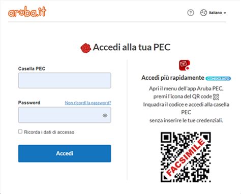 Accesso Rapido A Webmail Pec Con Qr Code Guide Pec It