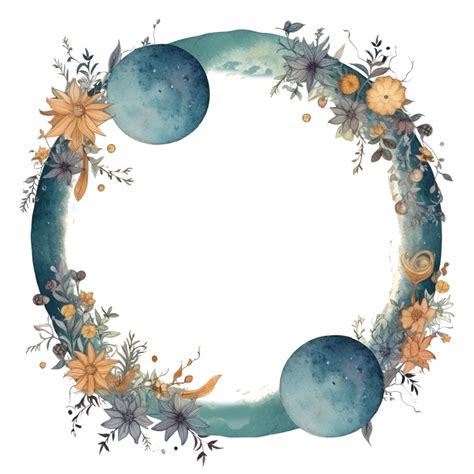 Download Ai Generated Floral Frame Wreath Royalty Free Stock Illustration Image Pixabay