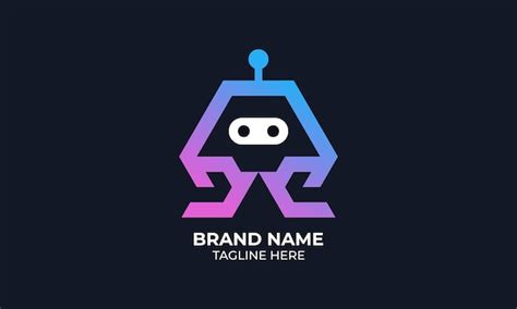 회사 로고 및 앱 아이콘을 위한 벡터의 인공 지능 로고 디자인 개념 프리미엄 벡터