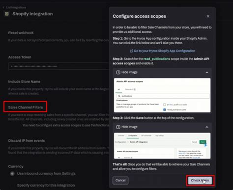 shopify integration hyros documentation