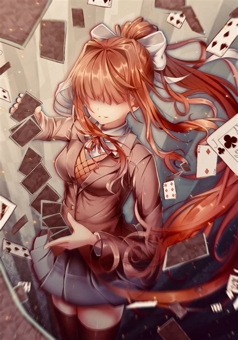 Monika Doki Doki Literature Club Image By Heaven S Melody Zerochan Anime Image Board