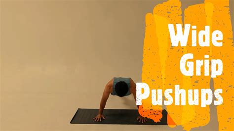 Wide Grip Pushups - YouTube