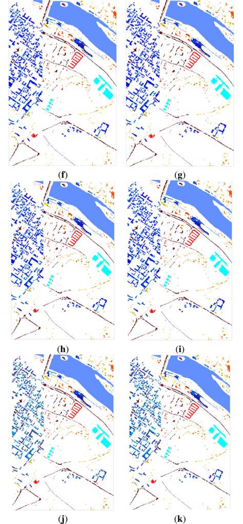 The Classification Maps Of Dataset Pavia City Center Using Various