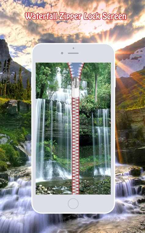 Waterfall Zippler Lock Screen App On Amazon Appstore