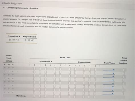 solved 6 3 aplia assignment 11 comparing statements pr