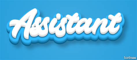 Assistant Text Effect And Logo Design Word