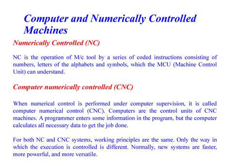 Cnc presentation 1 - Compatibility Mode - Computer and Numerically Controlled Machines ...