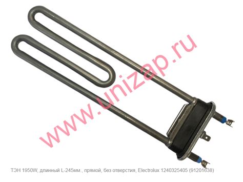 (815850) ТЭН 1950W, длинный L-245мм., прямой, без отверстия, в/з 1240325405
