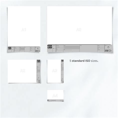 Editable Architectural Title Block Template Dwg Cad Layout Etsy