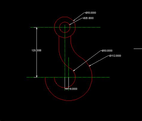 Step By Step Procedure To Draw Hook 2D Drawing Using AutoCAD Ourengineeringlabs