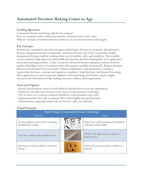 Automated Decision Making Comes To Age Pdf Business Business And Finance