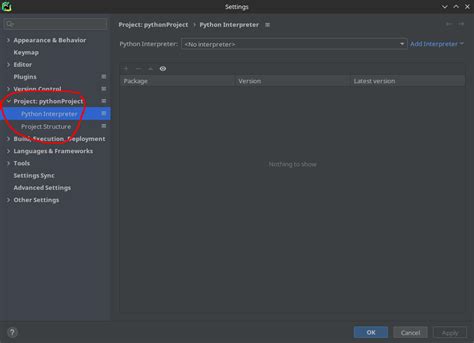 enabling plugin for clion de prioritise presence of python project sdk