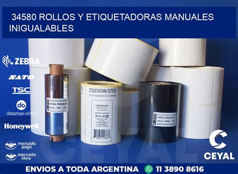 34580 Rollos Y Etiquetadoras Manuales Inigualables Etiquetas Para