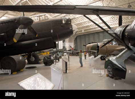 Wwii Military Aircraft In Duxford Imperial War Museum Cambridgeshire