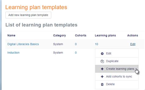Learning Plans Moodledocs