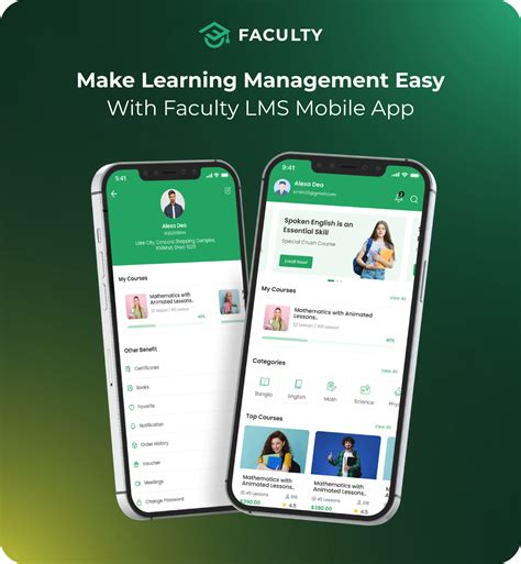 faculty lms mobile app elearning management system flutter app code