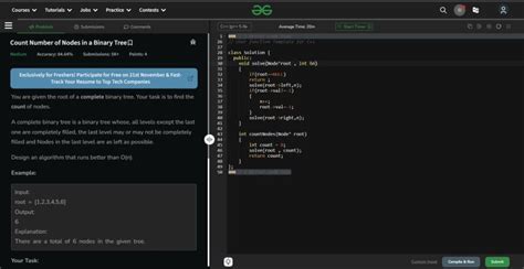 Shobhit Srivastava On Linkedin Solved The Count Number Of Nodes In A Binary Tree Puzzle 💡🚀