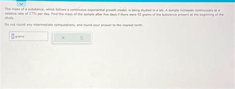 The Mass Of A Substance Which Follows A Continuous