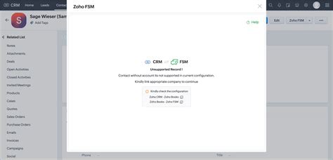 Zoho Fsm Handling Error Scenarios For Zoho Fsm Extension For Zoho Crm