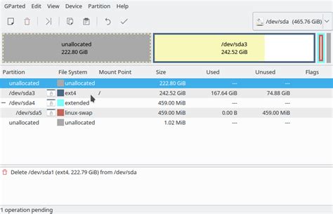 1404 Combine Beginning Unallocated Space With Ending Ubuntu Partition Ask Ubuntu